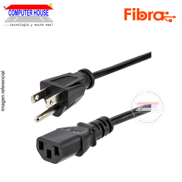 Cable de Poder FIBRA para PC, Power, 1.5 metros. – Computer House
